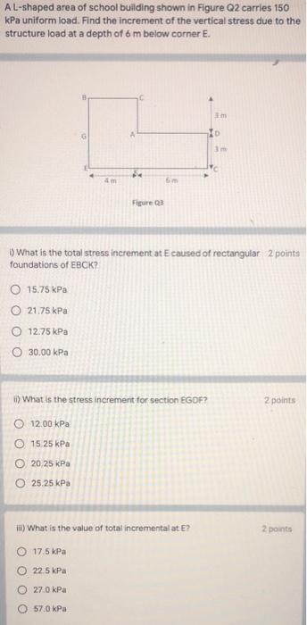 Solved A L-shaped area of school building shown in Figure Q2 | Chegg.com