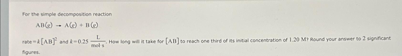 Solved For the simple decomposition | Chegg.com