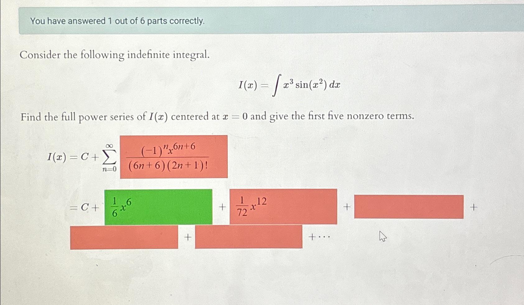 Solved Consider the following indefinite | Chegg.com