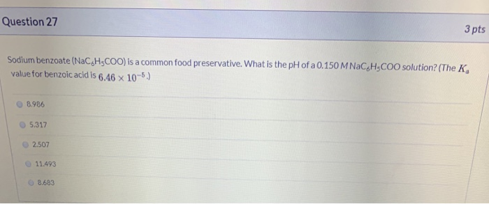 Solved Which one of the following salts forms aqueous | Chegg.com
