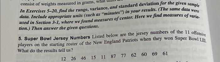 Solved consist of weights measured in grams, what In | Chegg.com
