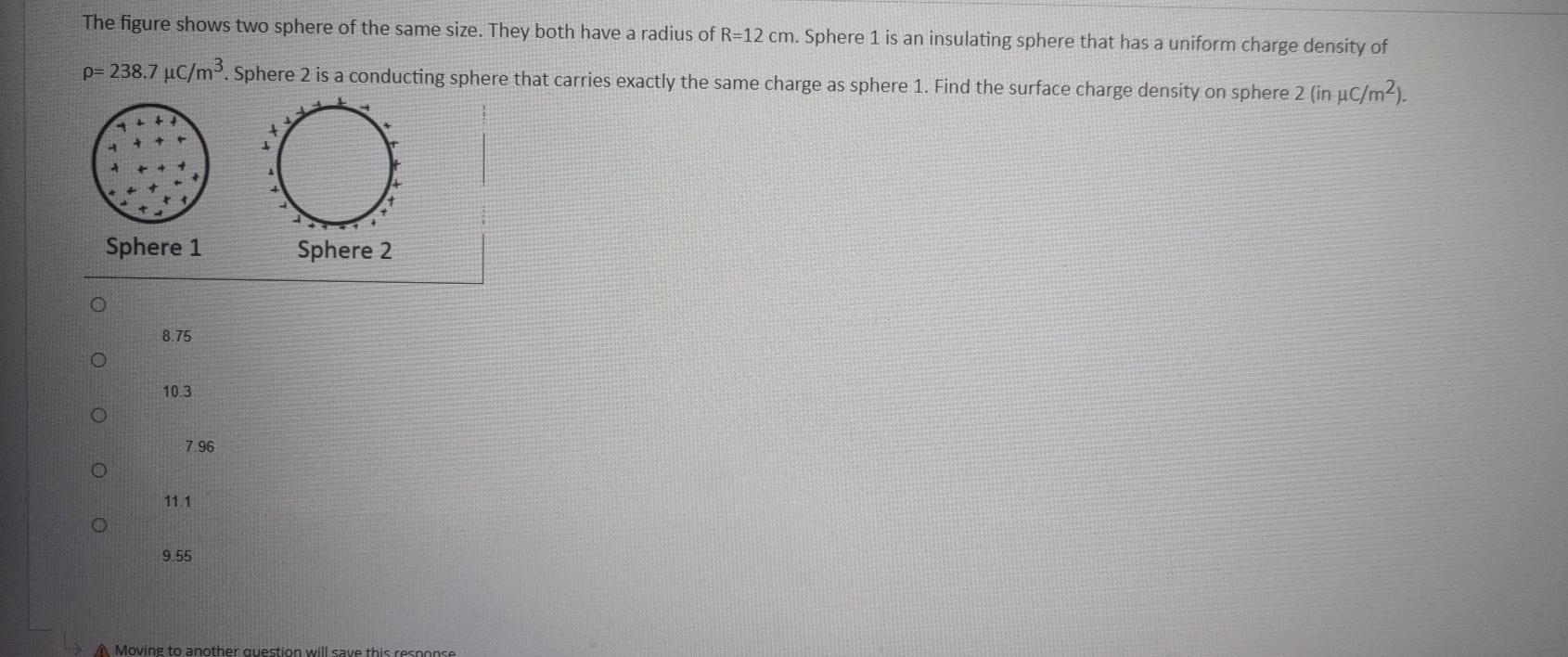 Solved The figure shows two sphere of the same size. They | Chegg.com