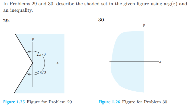Solved In Problems 29 ﻿and 30, ﻿describe the shaded set in | Chegg.com