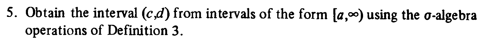 Solved Obtain the interval (c,d) ﻿from intervals of the form | Chegg.com