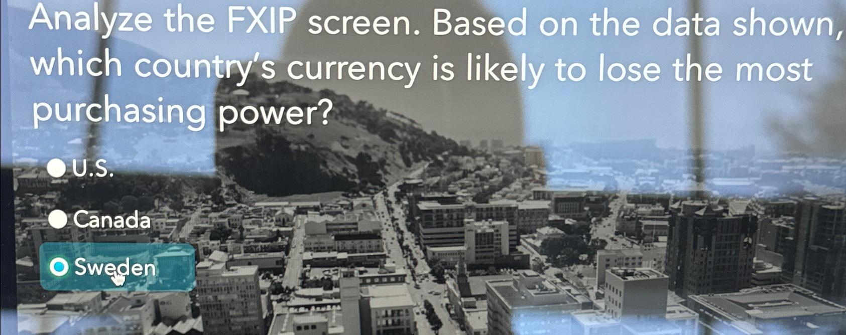 Solved Analyze the FXIP screen. Based on the data shown, | Chegg.com