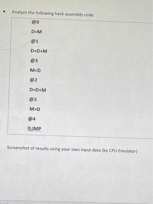 Solved how to write this assembly hack code with my own | Chegg.com