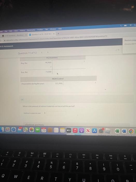 Solved n aithomeweris. Question 11 of 12 | Chegg.com
