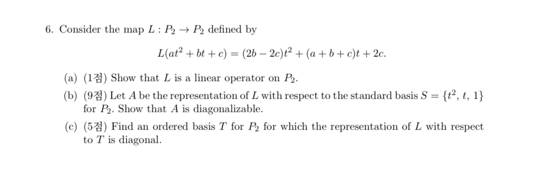Solved Consider the map L:P2→P2 ﻿defined | Chegg.com