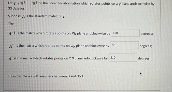 Solved -> Let L : R2 R2 be the linear transformation which | Chegg.com