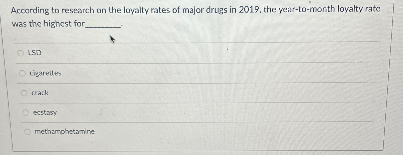 Solved According to research on the loyalty rates of major | Chegg.com