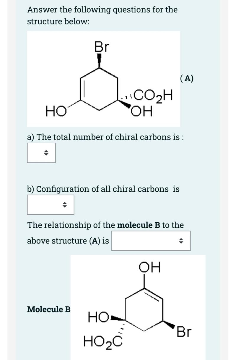 Solved Answer the following questions for the structure | Chegg.com