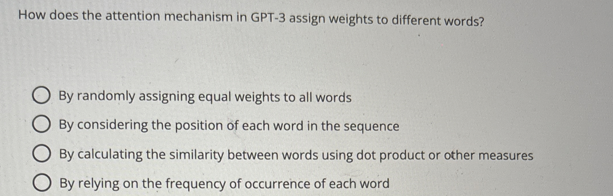 Solved How does the attention mechanism in GPT-3 ﻿assign | Chegg.com