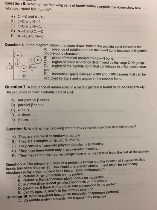 Solved Question 5. Which of the following pairs of bonds | Chegg.com