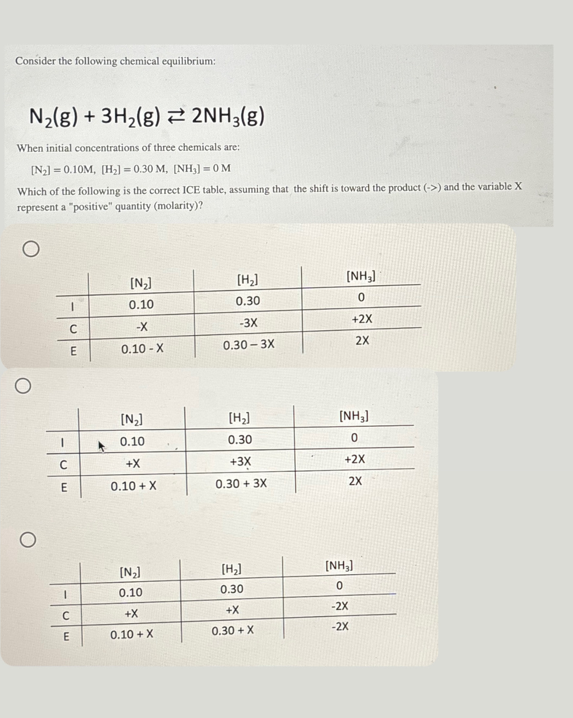 Solved Consider the following chemical | Chegg.com