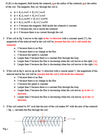 Solved If (B2) is ﻿the magnetic field inside the solenoid, | Chegg.com