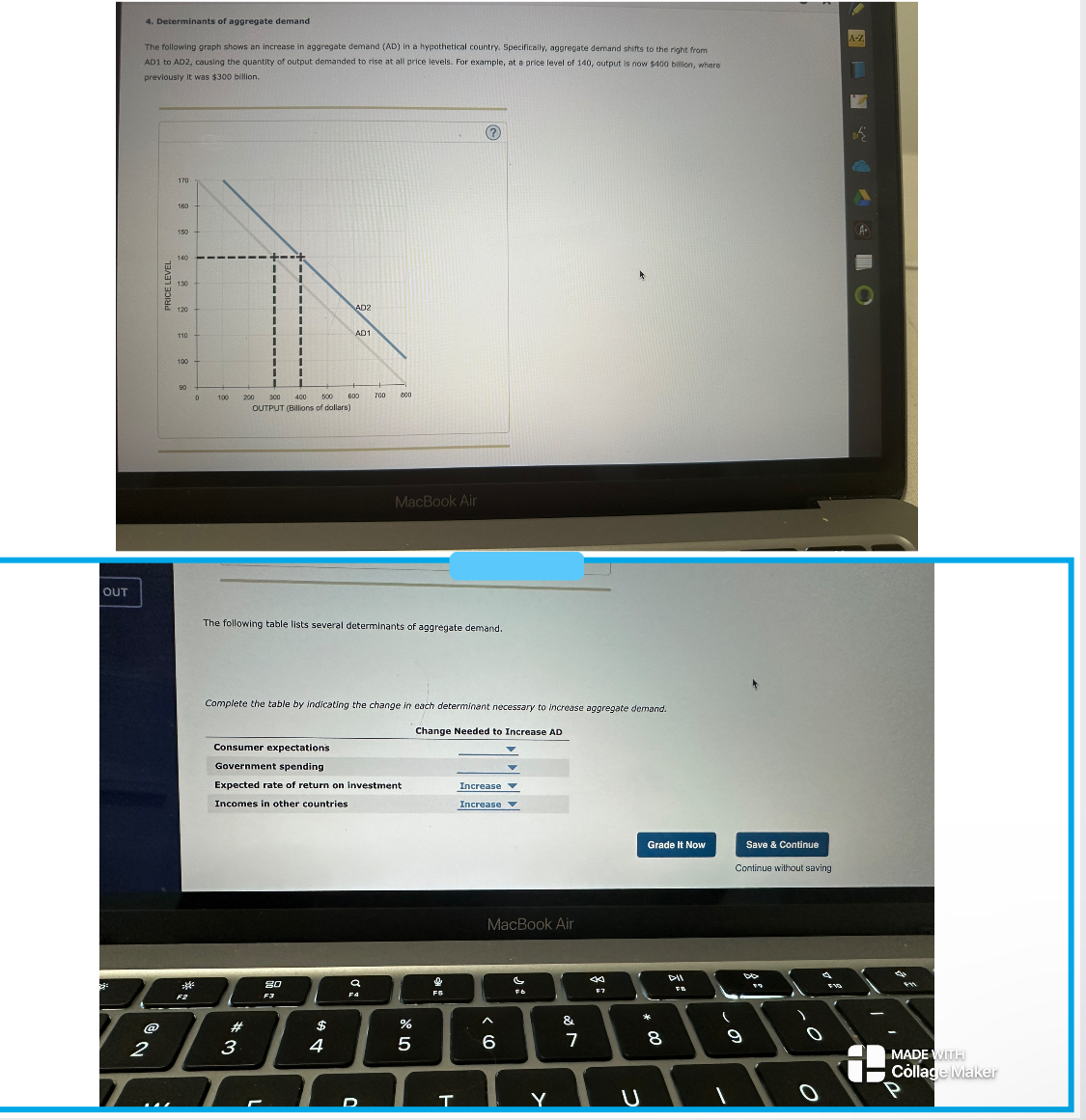 Solved Determinants of aggregate demandThe following groph | Chegg.com