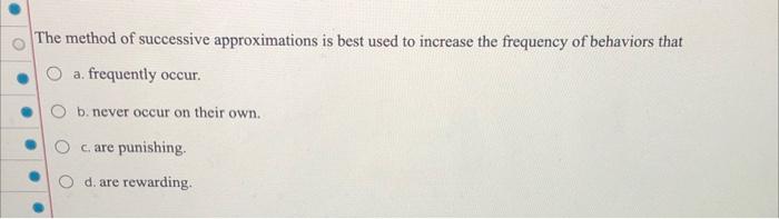 Solved The method of successive approximations is best used | Chegg.com