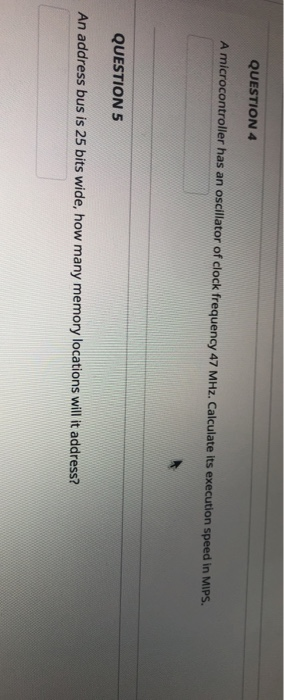 Solved QUESTION 4 A microcontroller has an oscillator of | Chegg.com