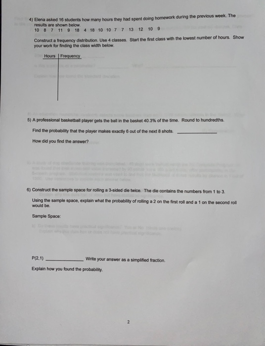 Solved 1) The following data show the number of laps run by | Chegg.com