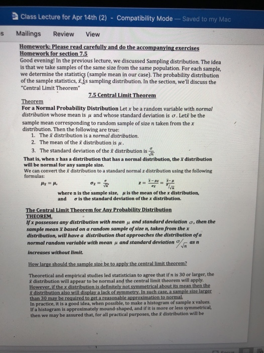 Solved Class Lecture For Apr 14th 2 Compatibility Mode
