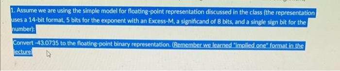 Solved 1. Assume we are using the simple model for | Chegg.com