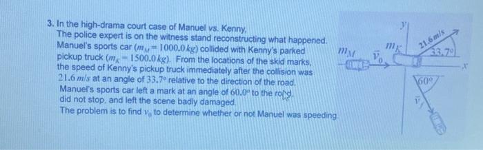Solved 3. In the high-drama court case of Manuel vs. Kenny, | Chegg.com