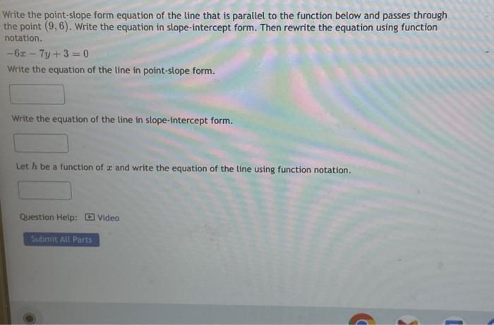 Solved Rewnite The Given Standard Form Linear Equation Using