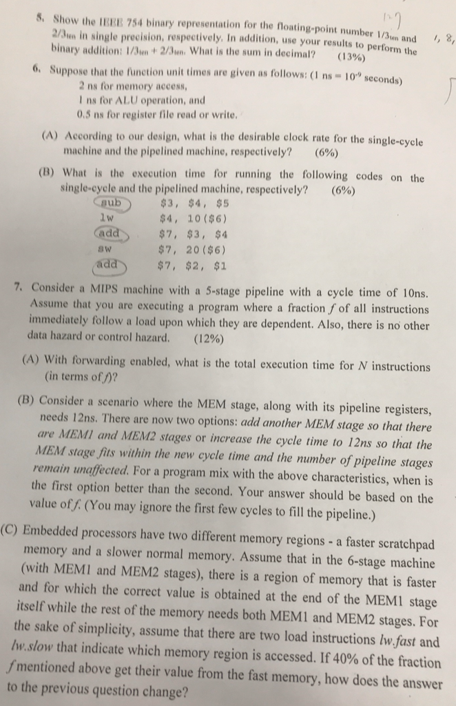 Solved 5. ﻿Show the IESE 754 ﻿binary representation for the | Chegg.com
