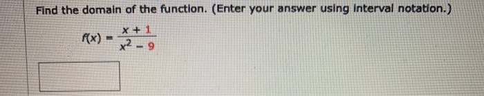 Solved Find the domain of the function. (Enter your answer | Chegg.com