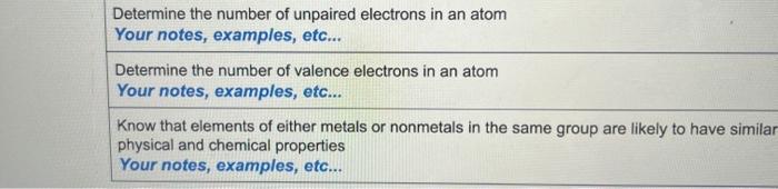 Solved Determine the number of unpaired electrons in an atom | Chegg.com