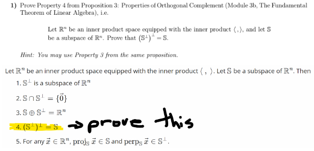 Prove Property 4 ﻿from Proposition 3: Properties of | Chegg.com