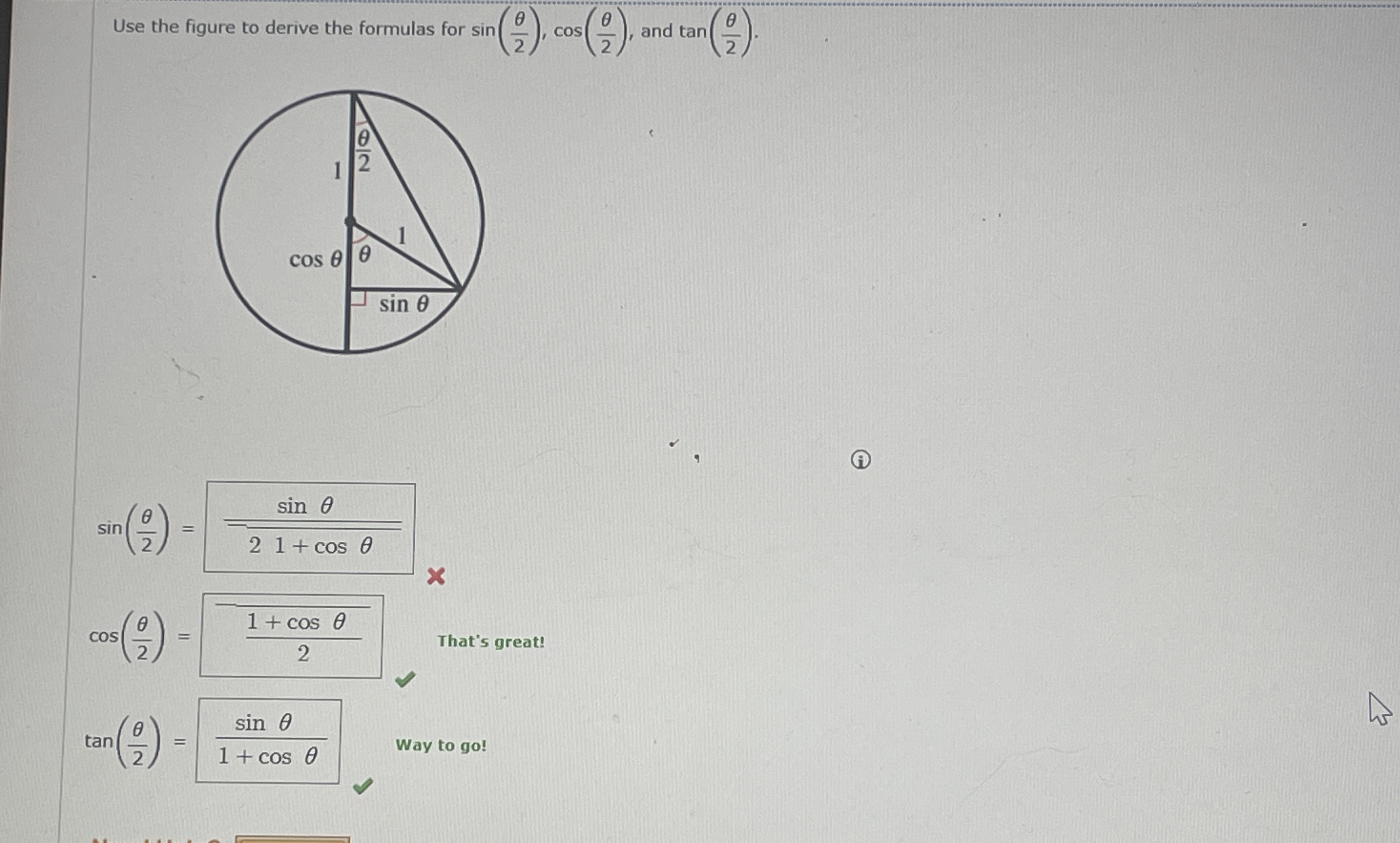Solved Use the figure to derive the formulas for | Chegg.com