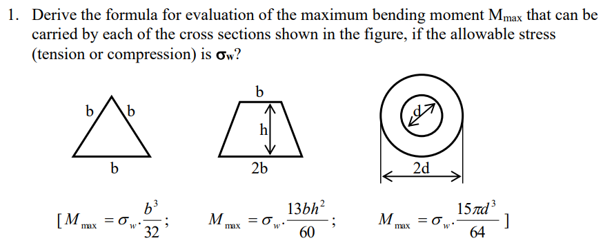 Solved Derive the formula for evaluation of the maximum | Chegg.com