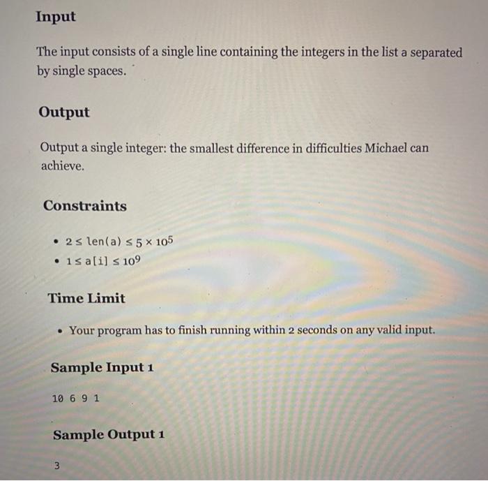 Solved Q1: Assignment Difficulty Dan has a list of problems | Chegg.com
