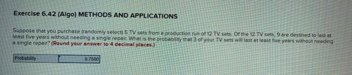Solved Exercise 6.41 (Algo) METHODS AND APPLICATIONS Among | Chegg.com