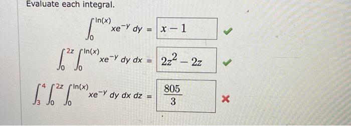 Solved Evaluate each integral.Evaluate each integral. | Chegg.com