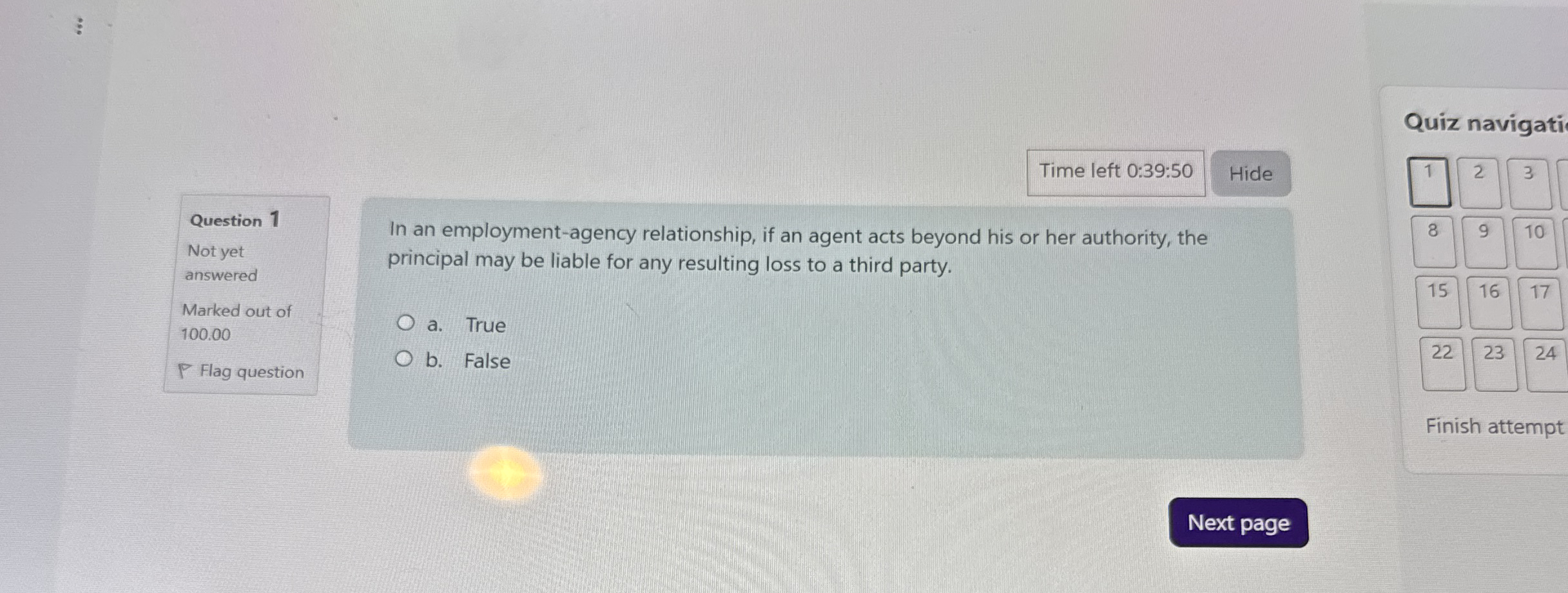 Solved In an employment-agency relationship, if an agent | Chegg.com