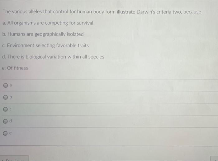 Biological determinism is a principle that merges | Chegg.com