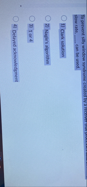 Solved To prevent silly window syndrome created by a | Chegg.com