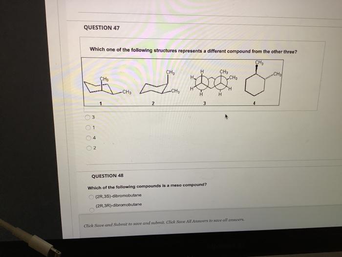 Solved QUESTION 47 Which one of the following structures | Chegg.com