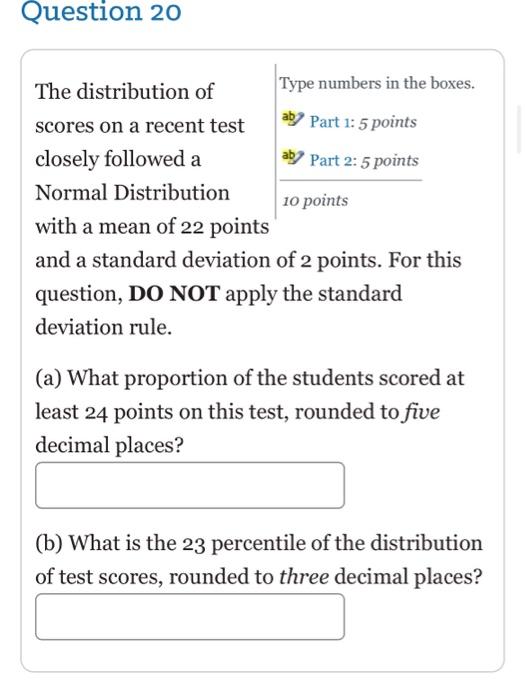 Solved \begin{tabular}{l|l} The distribution of & Type | Chegg.com