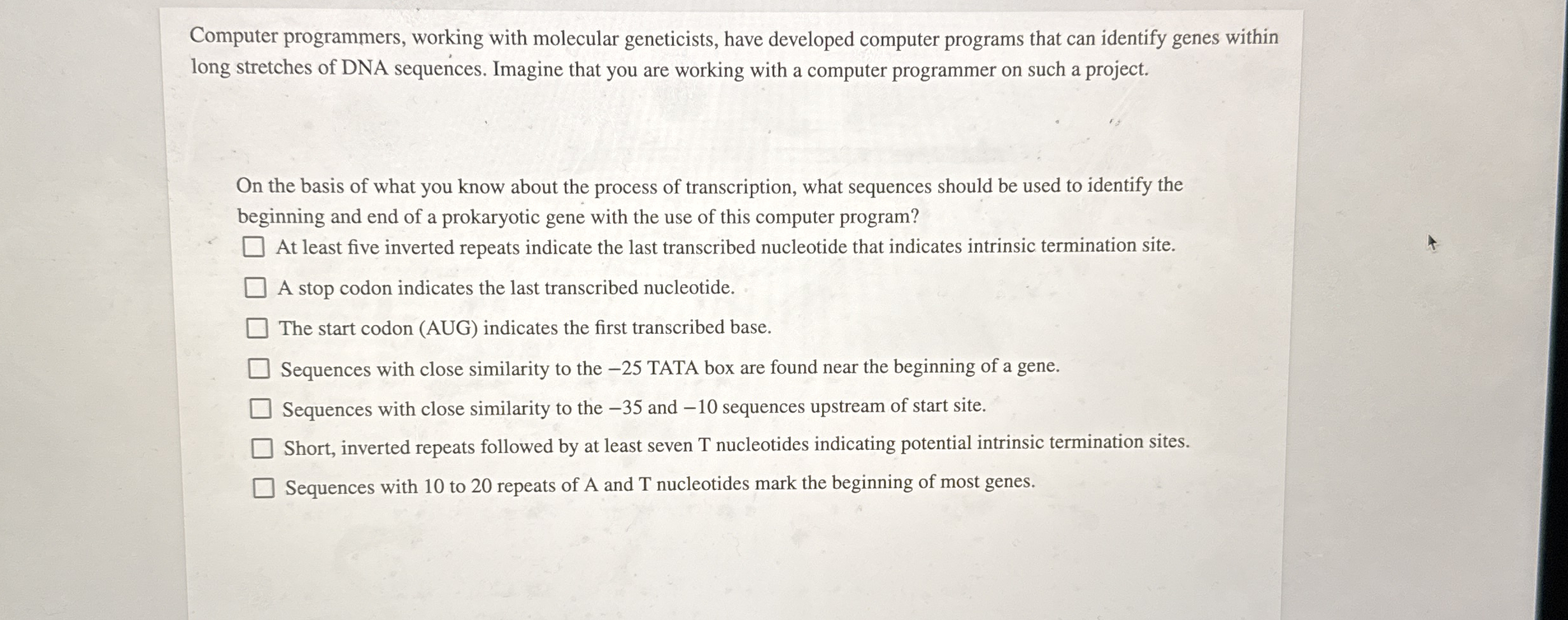 Solved Computer programmers, working with molecular | Chegg.com