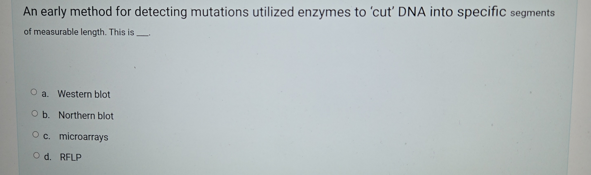 Solved An early method for detecting mutations utilized | Chegg.com