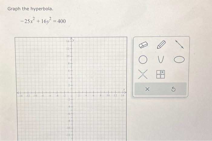 Solved Graph the hyperbola. −25x2+16y2=400 | Chegg.com
