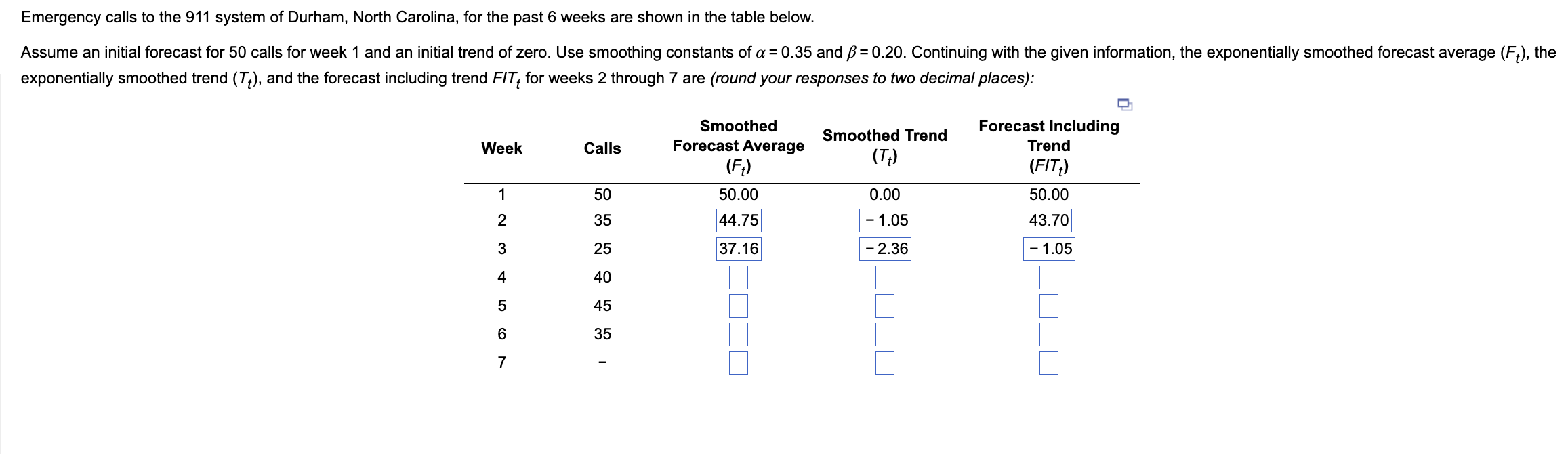 Solved Operations Management: Only give the answers | Chegg.com