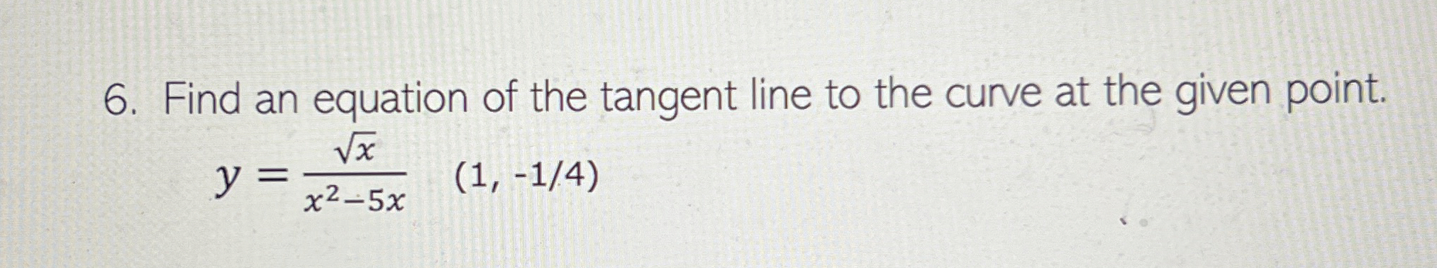 Solved Find an equation of the tangent line to the curve at | Chegg.com