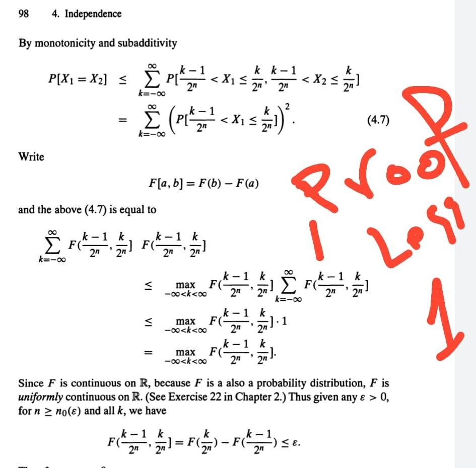 Solved By monotonicity and subadditivity | Chegg.com