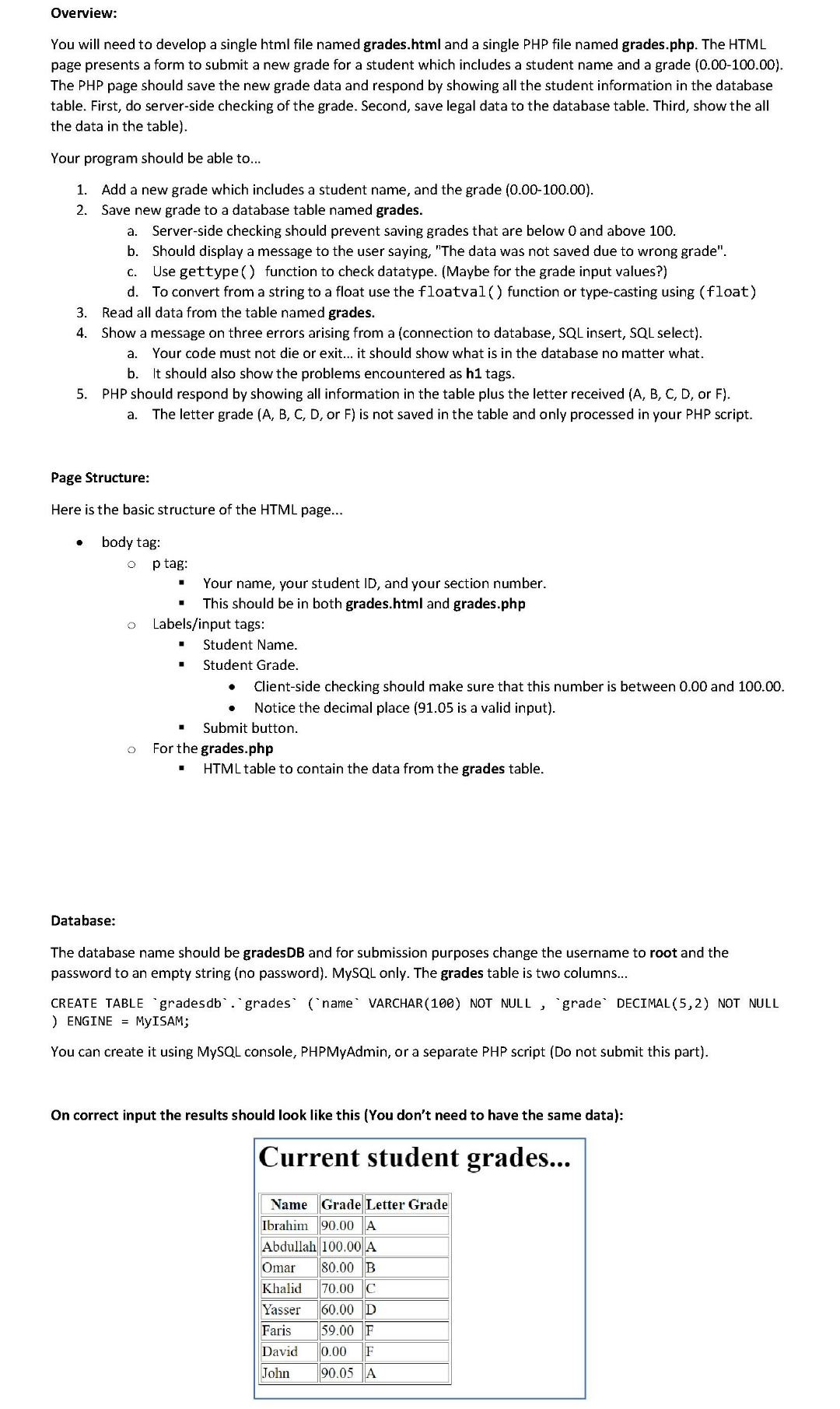 Solved Overview You Will Need To Develop A Single Html File