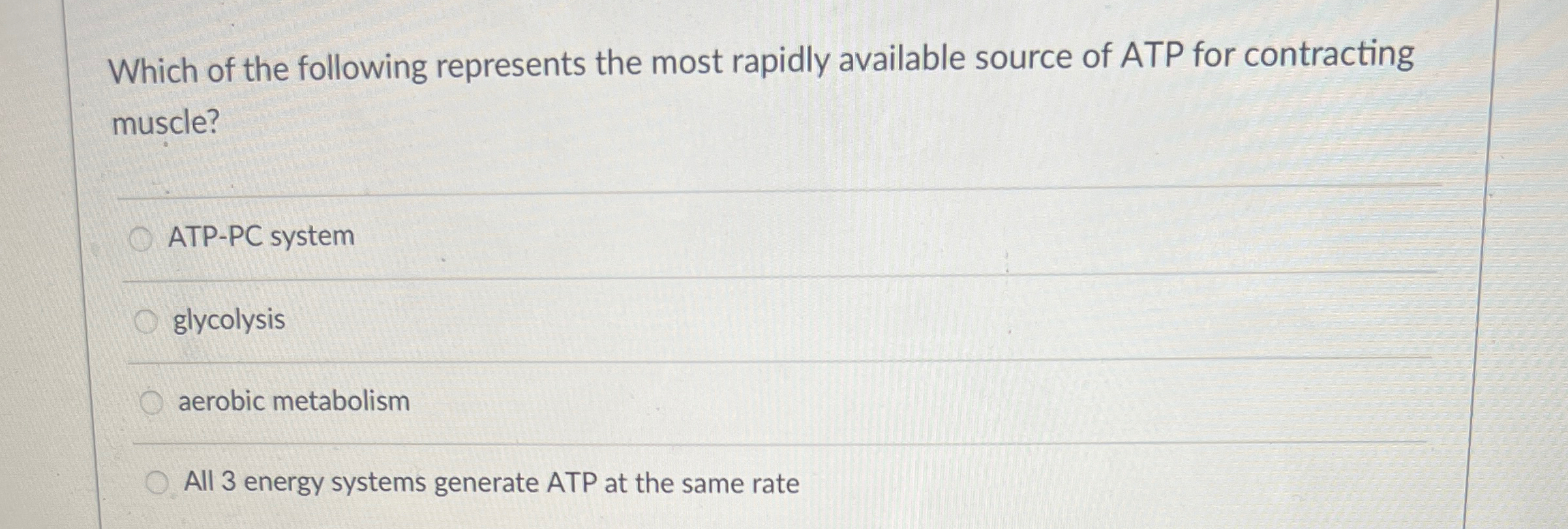 Solved Which of the following represents the most rapidly | Chegg.com