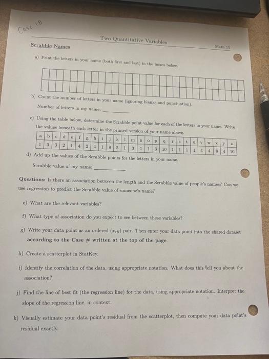 Solved Two Quantitative Variables Concepts-Rewindt r. Linear | Chegg.com